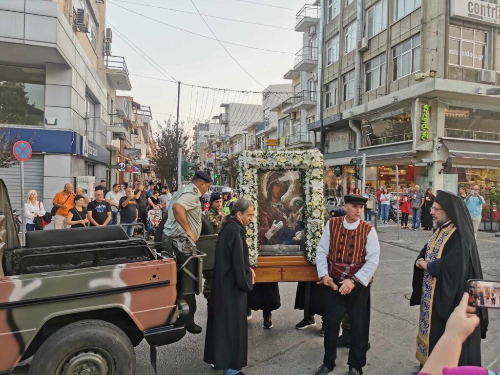 Ξάνθη: Υποδοχή της Ιερής εικόνας Παναγίας Αρχαγελλιώτισας – Xanthi Daily
